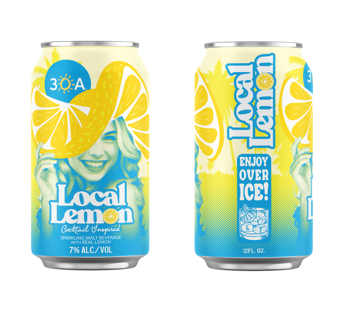Local Lemon Cocktail Artisan Seltzer - 6 Pack – Surfing Bear Beverages